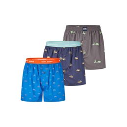 Happy Shorts Herren Boxer Motiv Mix Boxershorts, Unterhose, Boxerbriefs