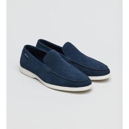 Ben Sherman Amarillo Herren Wildleder Mokassins In Blau