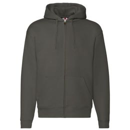 Fruit of the Loom - "Premium" Kapuzenjacke f&uuml;r Herren/Damen Unisex (Holzkohle)