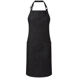 Premier Unisex Erwachsene Bio Fairtrade Certified Denim Sch&uuml;rze (Indigo Blau)