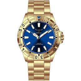 Invicta Specialty 69033 Herrenuhr - Quarzwerk - Metall mit blauem Zifferblatt - 42 mm