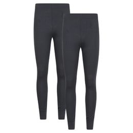 Mountain Warehouse - "Talus" Baselayerhose f&uuml;r Herren (2er-Pack) (Holzkohle)