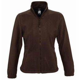 SOLS Womens/Ladies North Full Zip Fleece Jacke (Dark Chocolate)
