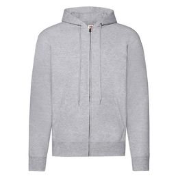 Fruit of the Loom Herren Classic Heather Zipped Hoodie (Heather Grey)
