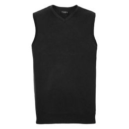 Russel Athletic Russell Collection Herren gestrickt V-Ausschnitt &auml;rmelloses Sweatshirt (Charcoal Marl)