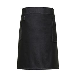 Premier Unisex Erwachsene Division Waxed Look Denim Taillensch&uuml;rze (Black Denim)