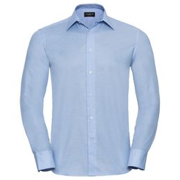 Russel Athletic Russell Collection - Formelles Hemd f&uuml;r Herren Lang&auml;rmlig (Dunkelblau)
