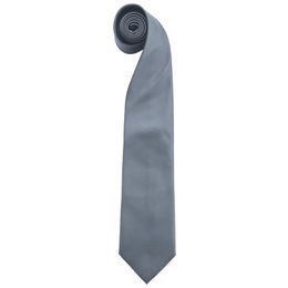 Premier Mens "Colours" Einfarbige Mode-/Business-Krawatte (2er-Pack) (Grau)
