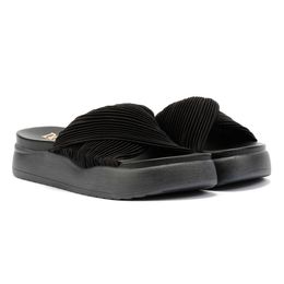 Desert Fleur Gabbro Satin Damen Sandalen In Schwarz