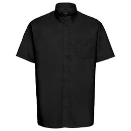 Russel Athletic Russell Collection - Hemd Pflegeleicht f&uuml;r Herren kurz&auml;rmlig (Schwarz)