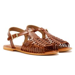 Tower Footwear Hurache Damen Sandalen Aus Braunem Leder