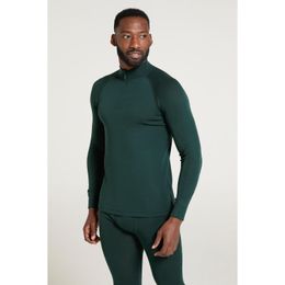 Mountain Warehouse - "Merino II" Base Layer Oberteil f&uuml;r Herren (Dunkelgr&uuml;n)