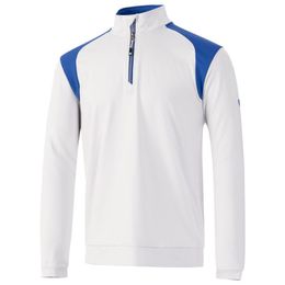 Island Green - Pullover Verkleidet f&uuml;r Herren - Emblem (Silbergrau/K&ouml;nigsblau)