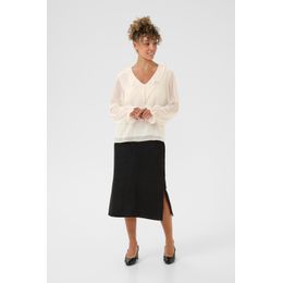 Cream Langarm-Bluse CRFlake Regular fit white