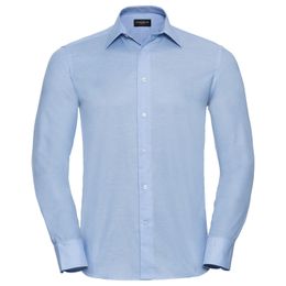 Russel Athletic Russell Collection - Hemd Pflegeleicht f&uuml;r Herren Lang&auml;rmlig (Dunkelblau)