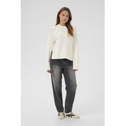 Kaffe Strickpullover KAmasja Baggy fit white