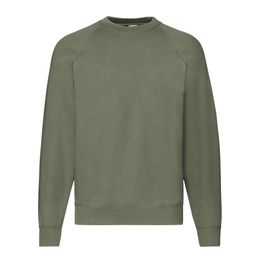 Fruit of the Loom - "Classic" Sweatshirt f&uuml;r Herren Raglan&auml;rmel (Klassisch Olivgr&uuml;n)