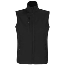 SOLS Womens/Ladies Falcon Softshell Recycled Body Warmer (Schwarz)