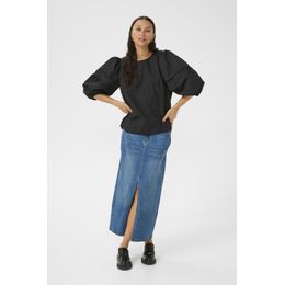 Kaffe Langarm-Bluse Regular fit Black