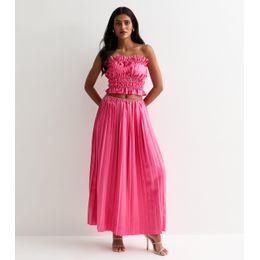 Rosa Faltenrock Maxi Rock