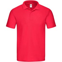 Fruit of the Loom Herren Original Pique Polo Shirt (Rot)