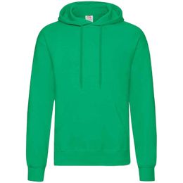 Fruit of the Loom - "Classic" Sweatshirt mit Kapuze f&uuml;r Herren/Damen Unisex (Irisches Gr&uuml;n)