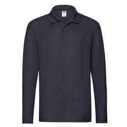 Fruit of the Loom - "Premium" Poloshirt f&uuml;r Herren Lang&auml;rmlig (Marineblau)