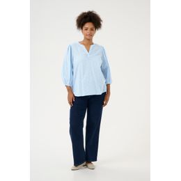 Kaffe Langarm-Bluse Regular fit Soft Chambray blue