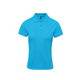 Premier Damen Polo-Shirt Coolchecker mit CoolPlus (T&uuml;rkis)