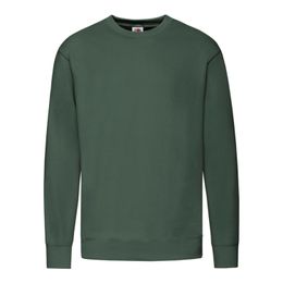 Fruit of the Loom - Sweatshirt f&uuml;r Herren/Damen Unisex angesetzte &Auml;rmel (Flaschengr&uuml;n)