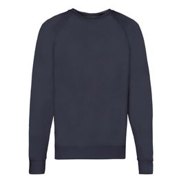 Fruit of the Loom - Sweatshirt f&uuml;r Herren/Damen Unisex Raglan&auml;rmel (Marineblau)