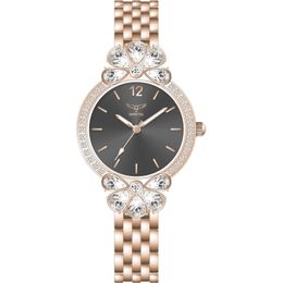Invicta Wildflower 69110 Damenuhr - Quarzwerk - Metall mit grauem Zifferblatt - 30 mm