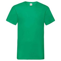 Fruit of the Loom - "Valueweight" T-Shirt V-Ausschnitt f&uuml;r Herren/Damen Unisex (Irisches Gr&uuml;n)