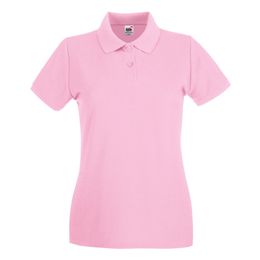 Fruit of the Loom - "Premium" Poloshirt f&uuml;r Damen (Hellrosa)