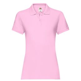 Fruit of the Loom - "Premium" Poloshirt f&uuml;r Damen (Hellrosa)