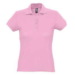 SOLS Womens/Ladies Passion Pique Short Sleeve Polo Shirt (Pink)