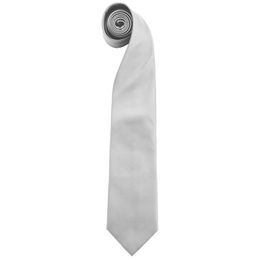 Premier Mens "Colours" Schlichte Mode-/Business-Krawatte (2er-Pack) (Silber)