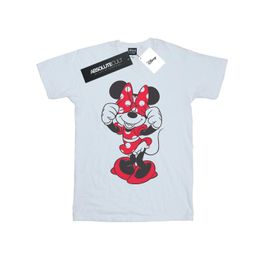 Disney - "Minnie Mouse Bow Eyes" T-Shirt f&uuml;r Damen (Wei&szlig;)