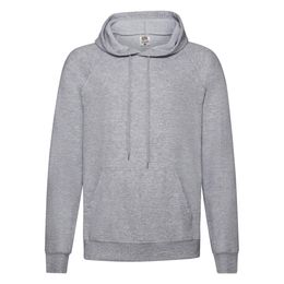 Fruit of the Loom - Sweatshirt mit Kapuze f&uuml;r Herren/Damen Unisex (Grau meliert)