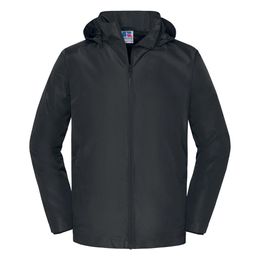 Russel Athletic Russell - "Essential" Shelljacke f&uuml;r Herren, Allwetter (Schwarz)