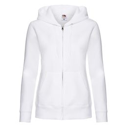 Fruit of the Loom - "Premium" Kapuzenpullover mit Kapuze f&uuml;r Damen (Wei&szlig;)