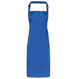 Premier - Herren/Damen Unisex Sch&uuml;rze, mit Latz (K&ouml;nigsblau)