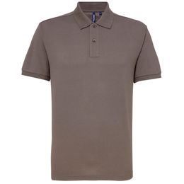 Asquith & Fox Herren Kurzarm Performance Blend Polo Shirt (Schiefer)
