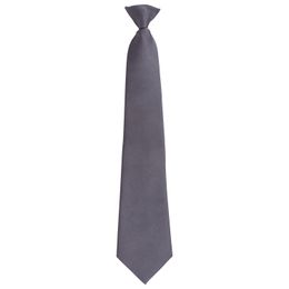 Premier - "Colours Fashion" Krawatte Zum Anklemmen f&uuml;r Herren/Damen Unisex (Grau)