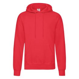 Fruit of the Loom - "Classic" Sweatshirt mit Kapuze f&uuml;r Herren/Damen Unisex (Rot)