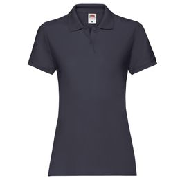 Fruit of the Loom - "Premium" Poloshirt f&uuml;r Damen (Marineblau)