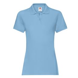 Fruit of the Loom - "Premium" Poloshirt f&uuml;r Damen (Himmelblau)