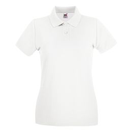 Fruit of the Loom - Poloshirt f&uuml;r Damen (Wei&szlig;)