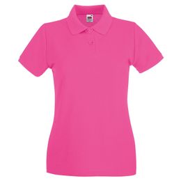 Fruit of the Loom - "Premium" Poloshirt f&uuml;r Damen (Fuchsie)
