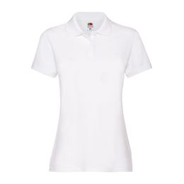 Fruit of the Loom - "Premium" Poloshirt f&uuml;r Damen (Wei&szlig;)
